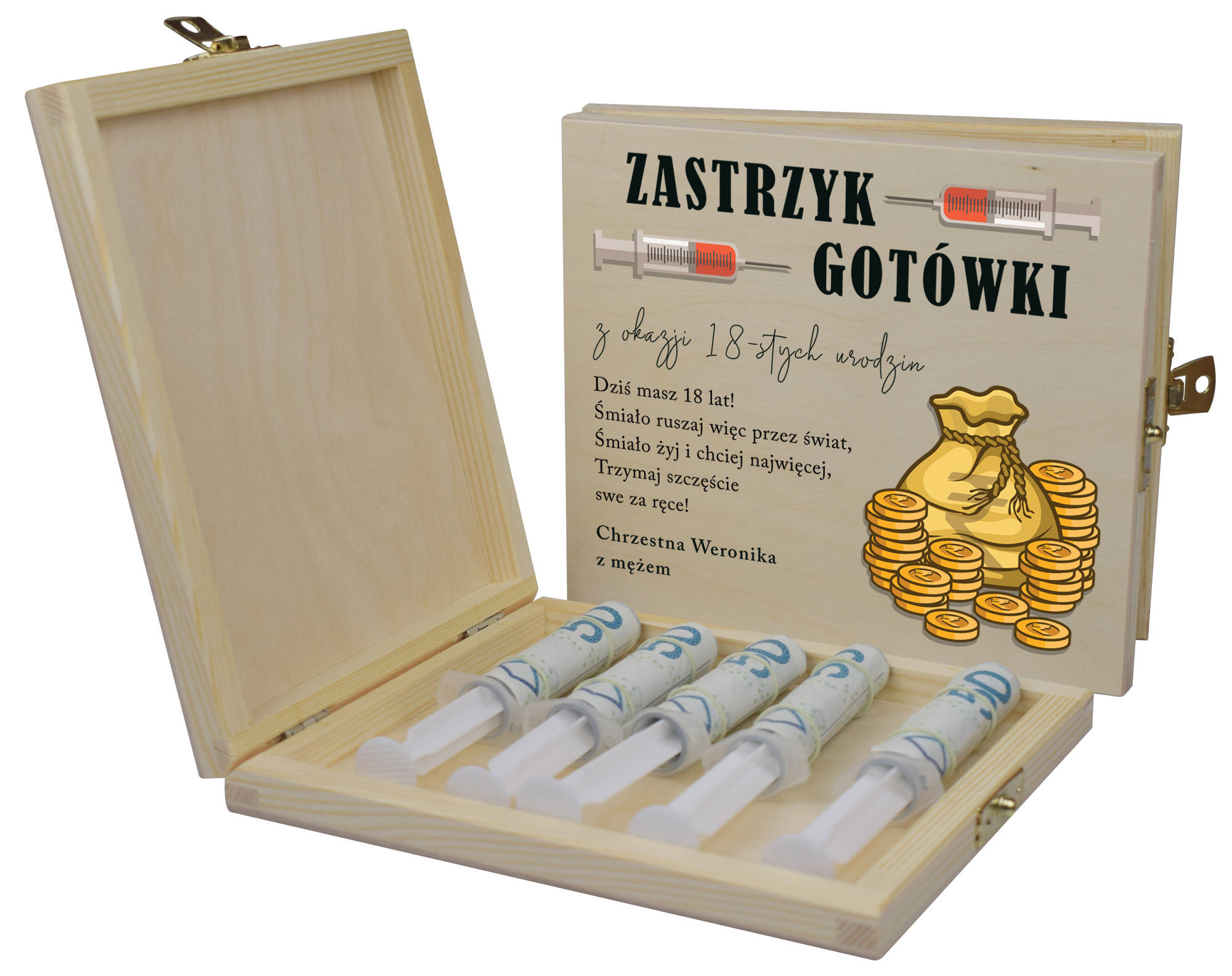 Prezent na 18 urodziny - Zastrzyk gotówki | PREZENTY WG OKAZJI \ 18-tka Produkty UV \ Pudełko z ...